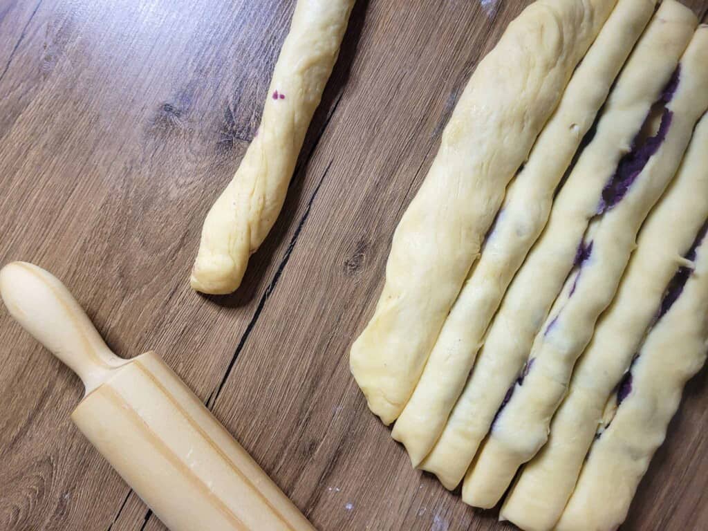 Ube Mini Buns with Ube Cream Sauce