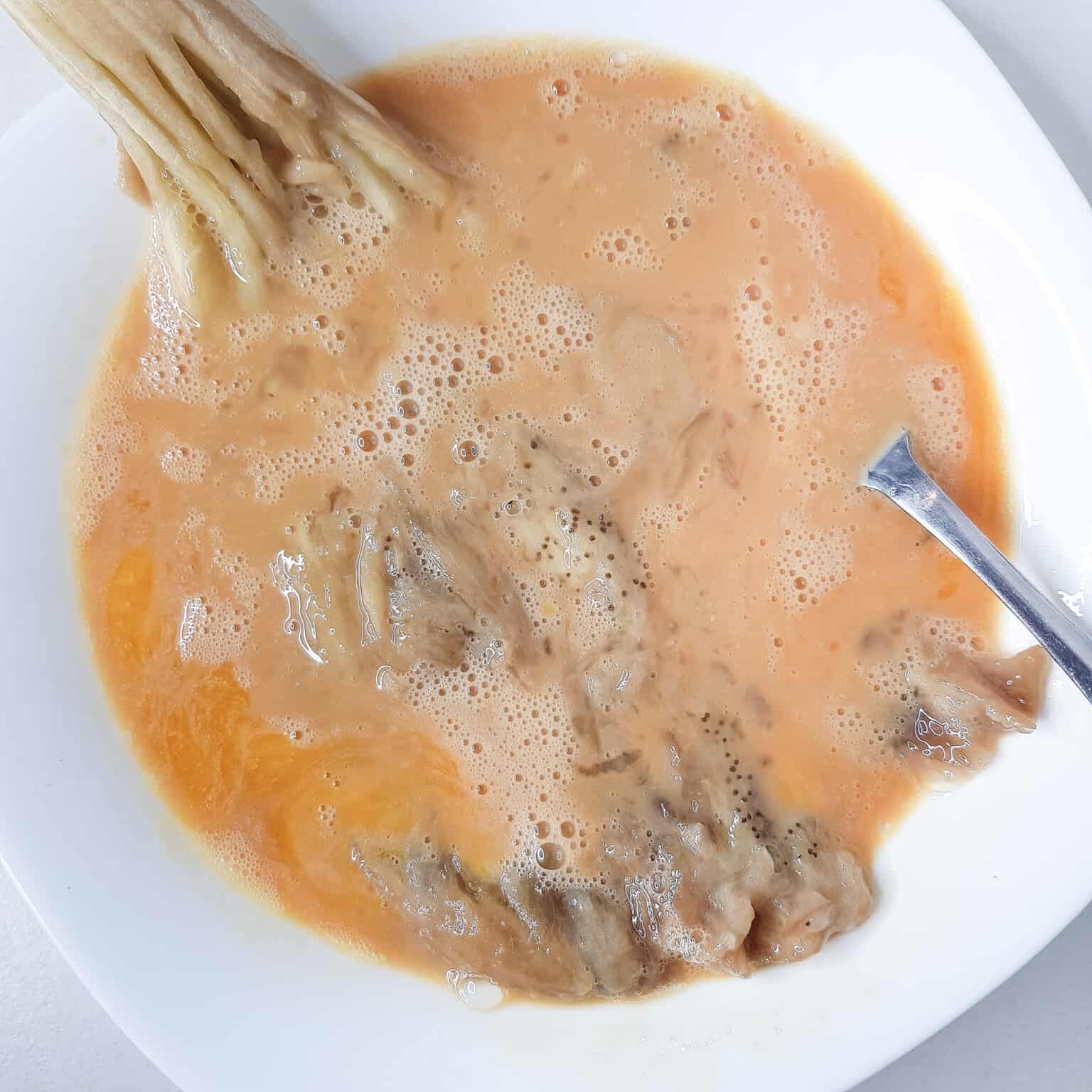Filipino Eggplant Omelet (Tortang Talong)