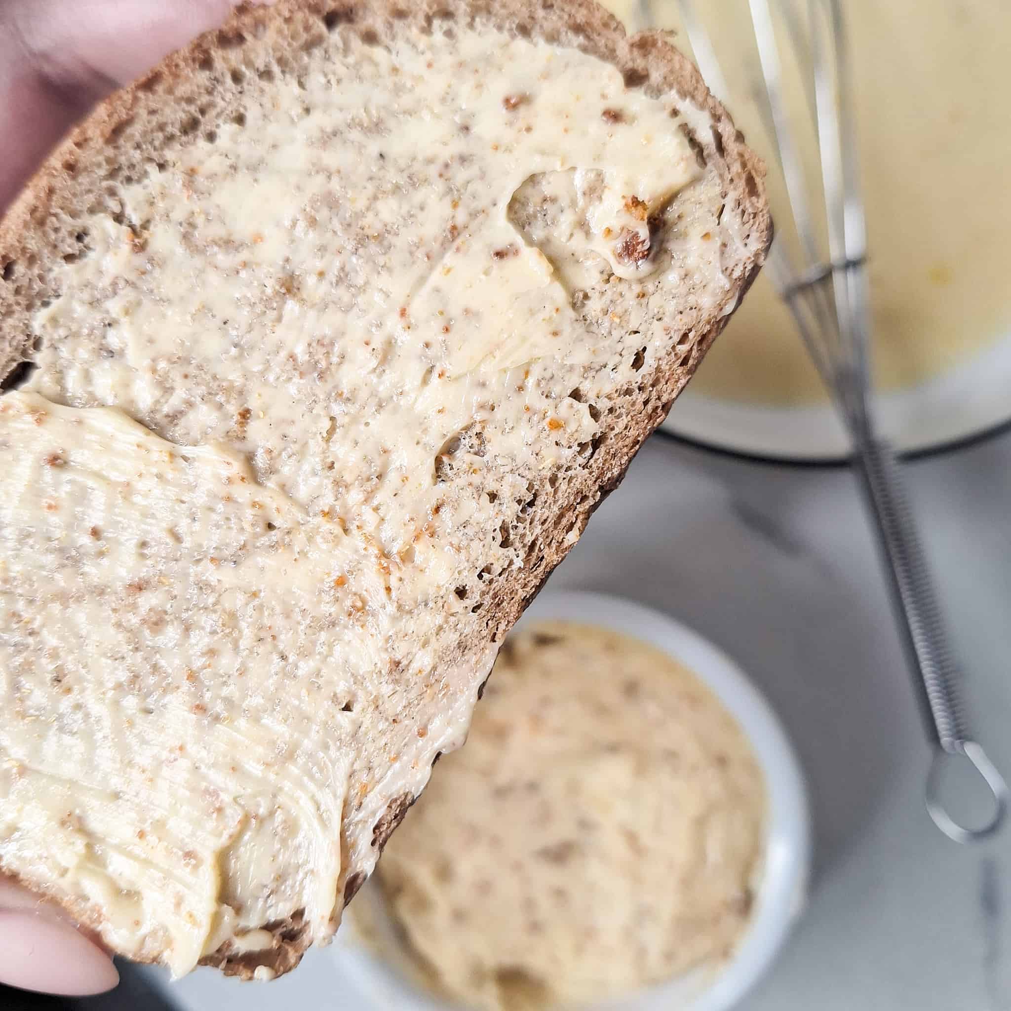 Georgian Egg Bread (Kikliko) with Adjika Butter - Savory French Toast